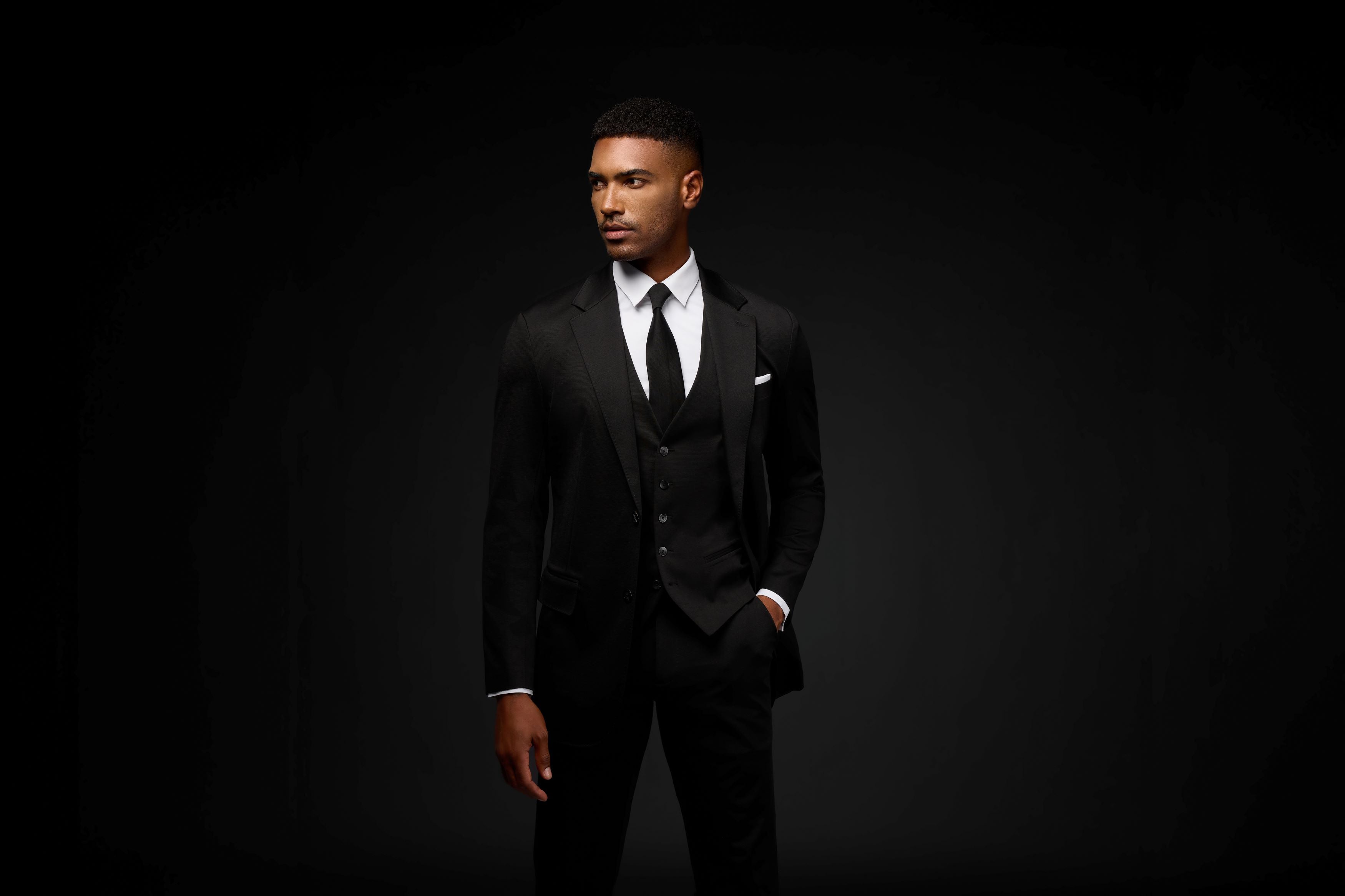 What Color Tie to Wear with a Black Suit?